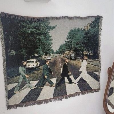 The Beatles披头士过马路乐队怀旧复古挂毯客厅装饰墙饰壁毯