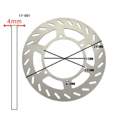 DT200 WR200 DT230 TT250R TTR250 前刹车碟刹盘 刹车盘