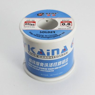 凯纳焊锡60/40 高纯度免洗活性焊锡丝 松香芯有铅锡线 450g