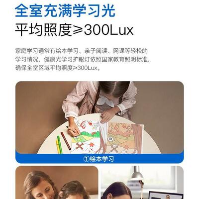 中山全光谱护眼普瑞d芯片无缝ASQ077隙长形客厅灯方le吸灯极顶简