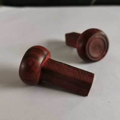 【七韵古琴】古琴配件 柯檀古琴琴轸雁足 配古琴绒扣 不打滑