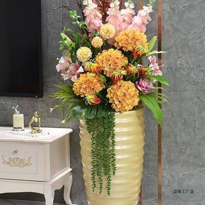 中F9M5J87T简约场现代家居落地大花瓶花插艺新式花瓶摆件客厅花商