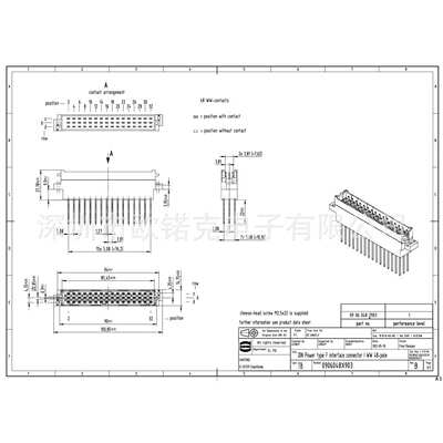 HARTING浩亭09060482903哈丁板对板连接器F型PCB 连接器DIN 41612