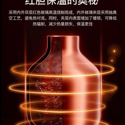 保温壶家用大容量热277水壶玻璃胆保温瓶暖水学壶宿生舍办公内室