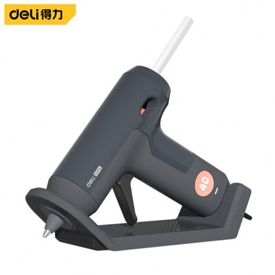 全新正品得力工具 时尚高品质home系列热熔胶枪40W(灰) HT6640