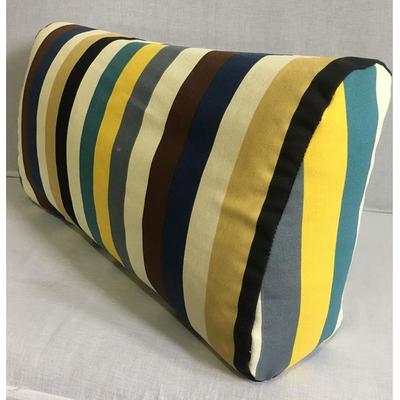 S枕58沙F75HH9TJ发型靠垫套三长角形靠枕长方形条纹立体腰枕靠枕8