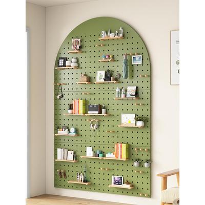 木实书洞洞板定制墙上置物架装饰隔板置zy05ddb物架收纳架木质架