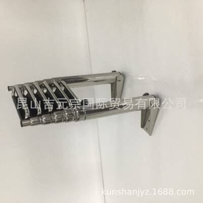 不钢304六节锈伸缩下水梯双踏登船板梯甲Telescop板梯游艇船五用