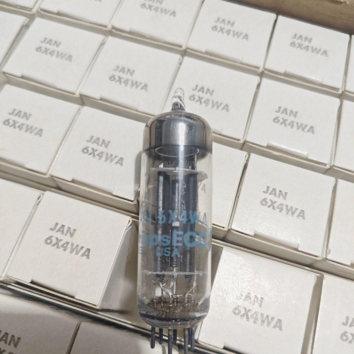 全新美国菲利普6X4电子管代6202 EZ90整流管升级6Z4需转换管座