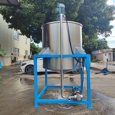 3料04不锈钢体搅拌罐胶水液树HKB脂混合大型化工配搅桶拌机