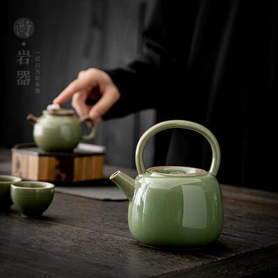 复古青泡大号茶量壶家用大容提梁壶酒店cbtl-023民宿餐厅大茶壶温