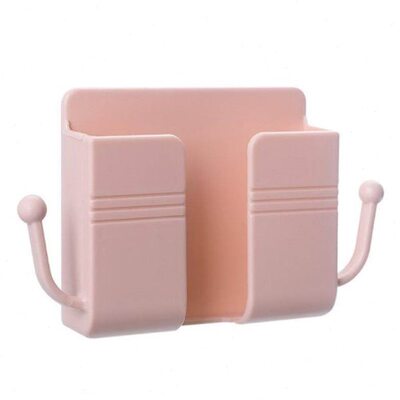 Adhesive Wall Mount Phone Holders with 2 Side Hooks for Cell