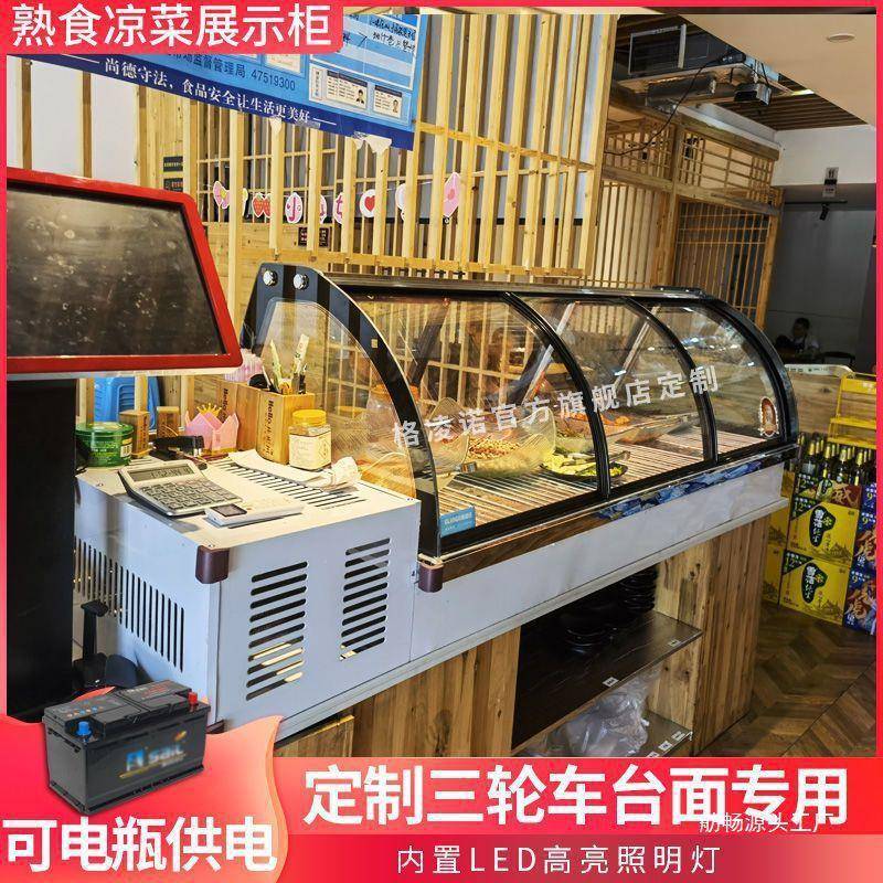 三轮车柜摆摊冰保展户示柜外移动车载冰箱168小型网红冰鲜粉推车