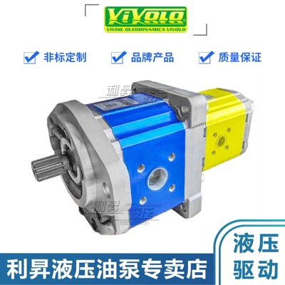 意大利VIVOLO双联泵9M202EQA5353高压三联多级齿轮泵9M252BGA4316
