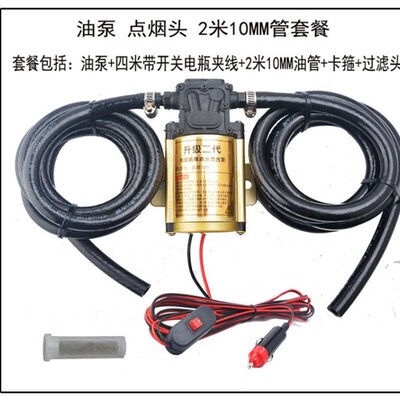 电动抽油泵抽油器12v24V220V汽车油箱抽油泵汽油柴油自吸泵加油机