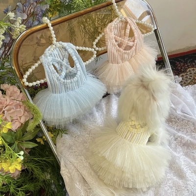 仲夏物语狗狗蓬蓬裙子公主裙半身公主风镂空猫咪马尔济斯西施比熊