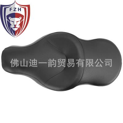 适用哈雷XL883 1200N 883皮革改装加厚版 双人一体坐垫 04-22