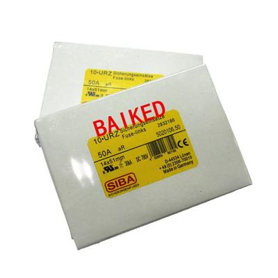 西霸SIBA 50A -700V 30KA 5020106.50 保险丝 14x51 熔断器保险丝