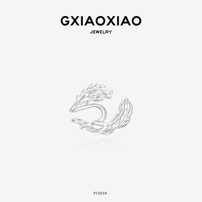 GXIAOXIAO法式百搭羽毛耳夹