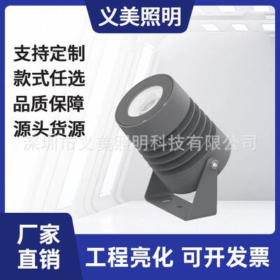 5W9W10W18W20W户外防水LED小钢炮射灯户外亮化厂家 投光射灯照明