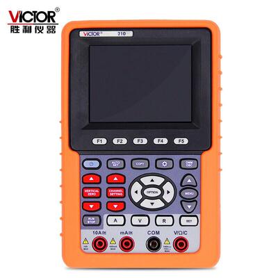 胜利手持式示波表VC220 彩色示波器20MHZ 双通道带电脑接口VC210