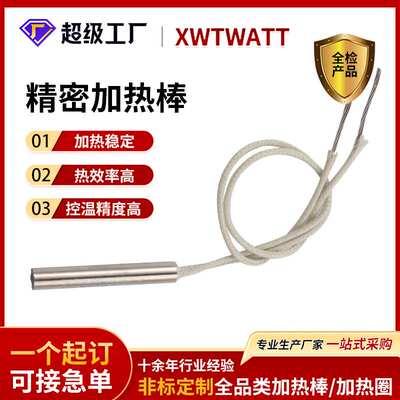 定制单头加热管cartridge heater 电热管Traeger点火加热棒