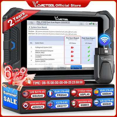 VDIAGTOOL VD80BT LITE Wireless Car Diagnostic Tools FCA/DOIP