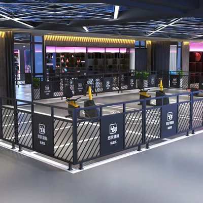 健身房私教区简约现代围栏过道护栏餐厅酒吧矮隔断卡座铁艺屏风