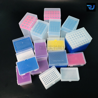 实验室吸头盒10/200ul加长1/5/10ml 60/96/100孔枪头盒新款吸嘴盒