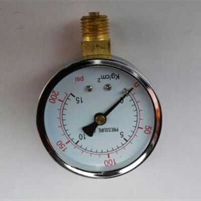 双刻度压力表压力测量表径60mm 15kg/cm2 200psi Y-60系列径向6cm