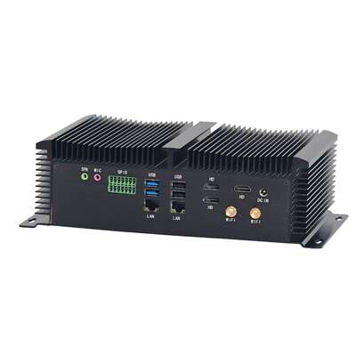 十代10200H/10750H微型工业电脑双网6串口三屏显示嵌入式迷你电脑