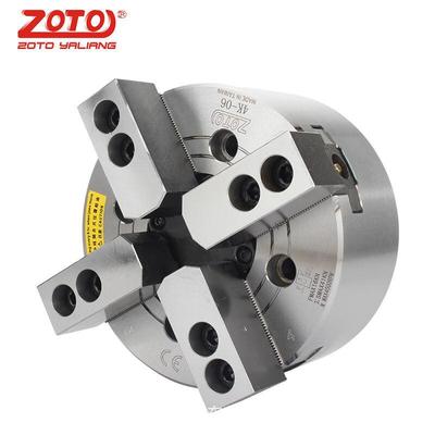 ZOTO四爪中空油压夹头4K-10车床液压卡盘 数控车床四爪10寸夹头