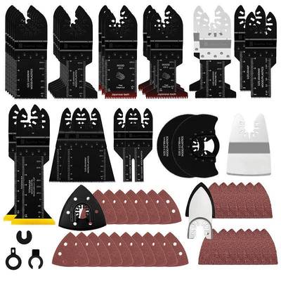 116pcs混合万用宝锯片套装摆动锯片电动工具配件切割铁钉铝板铁皮