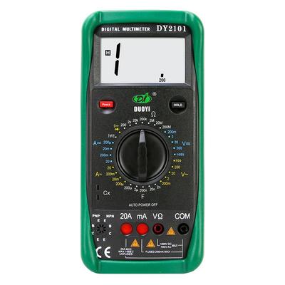 多一万用表DY2101交直流电压电流电容电阻电工数字防烧表