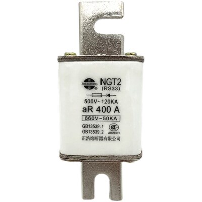 正浩快熔NGT2 RS33 aR350A 400A快速熔断器500V-120KA 660V-50KA