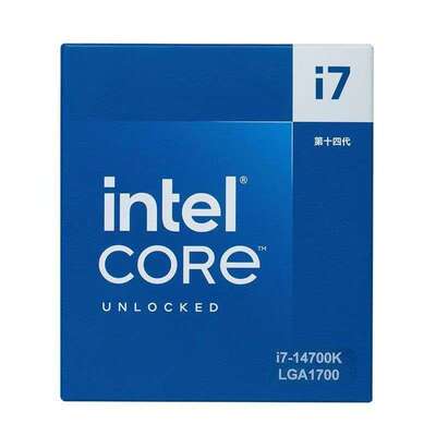 酷睿I7 14700K盒装CPU 20核28线程5.6GHz全新台式机电脑处理器