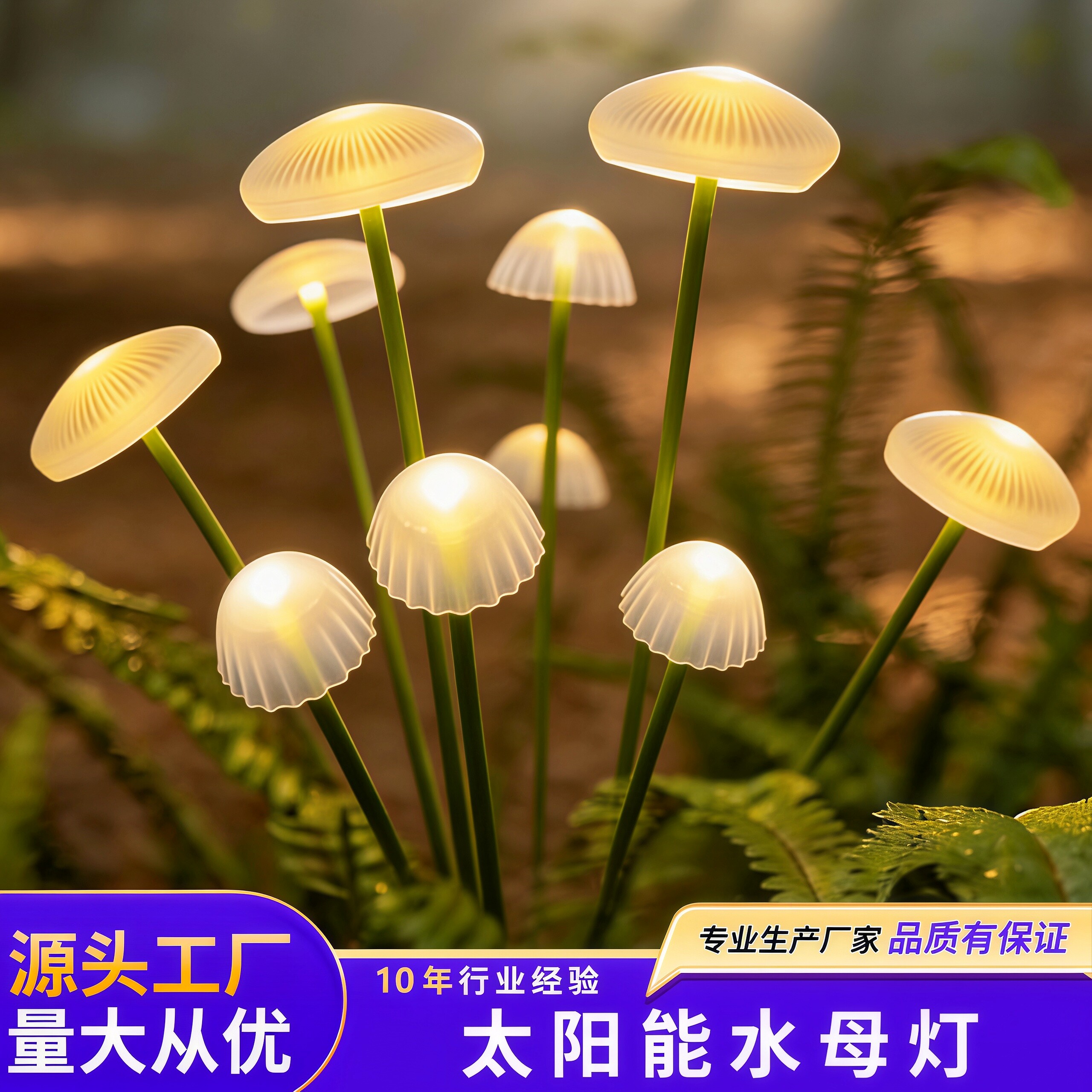 太阳能灯水母灯彩灯户外庭院花园小院氛围灯草坪装饰灯