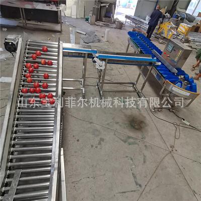 重量分级翅机 XUC人参果翻盘称拣重桃设备鸡百香果子分机 生蚝分