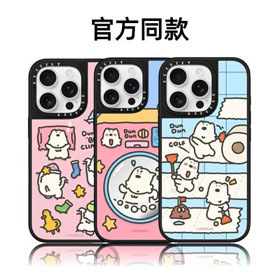 CASETiFiY联名BunBun西高地PETERDOG新款16pro适用iPhone17promax苹果15plus手机壳14镜面13磁吸华强北平替女