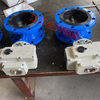 D941X-PN16电动法兰软密封法兰开关调节304不锈钢污水蝶阀