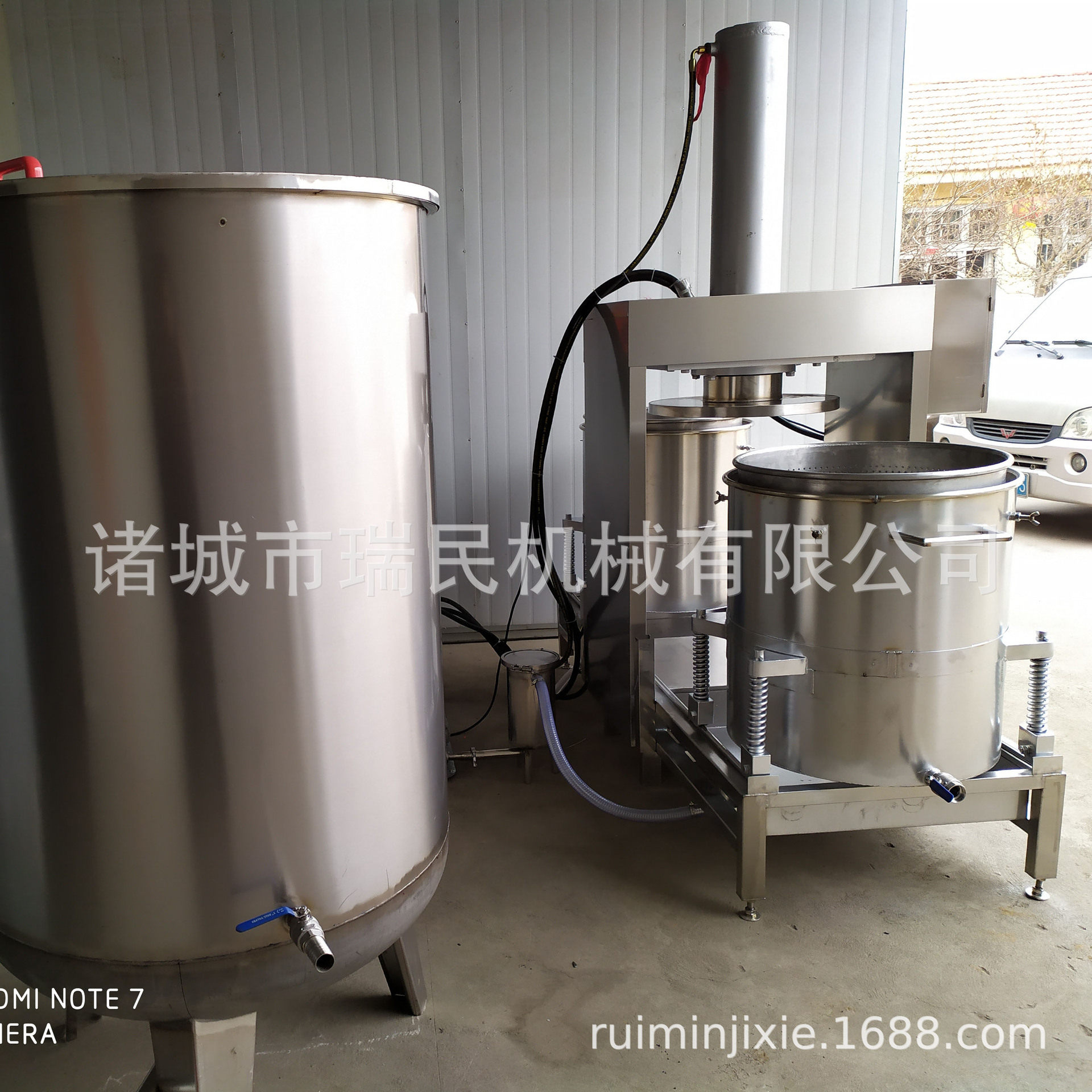 气动水果榨汁过滤压榨机果汁压榨设备 果汁果酒固液分离压榨机