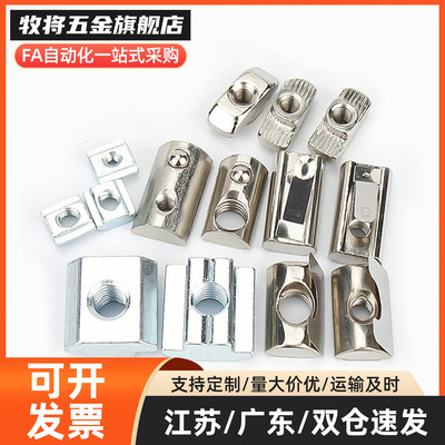 HNTT5铝型材HNTTV40/HNTTZ45螺母TNTB-HNTR20/HNTC30/M4 M5 M6 M8