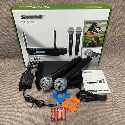 无线麦克风GLXD4一拖二BETA58A话筒调频U段舞台家用SM58