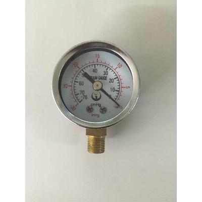 Y40压力真空表0-76cmhg毫米汞柱0-30inhg英寸汞柱东亚牌