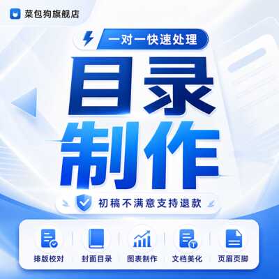 文档目录制作格式修改pdf模板wps书册本word代做书籍期刊产品ppt