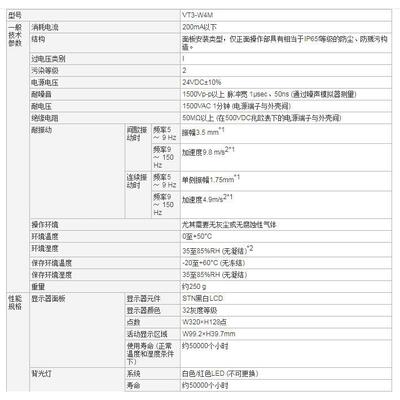 基恩士4寸 ST-N黑白(白粉/红VT3-W4M) RS233/2C型 触摸屏VT-W4M，