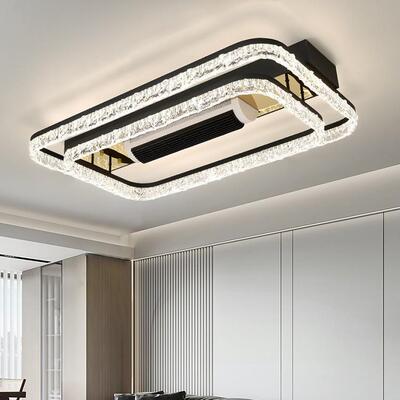 轻意式冰裂纹客风扇灯新设款计师感奢全光谱全屋厅灯具套餐