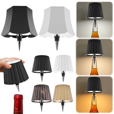 Wine Bottle LED Wireless Table Lamp 2000mAh 3 Colors Dimmabl