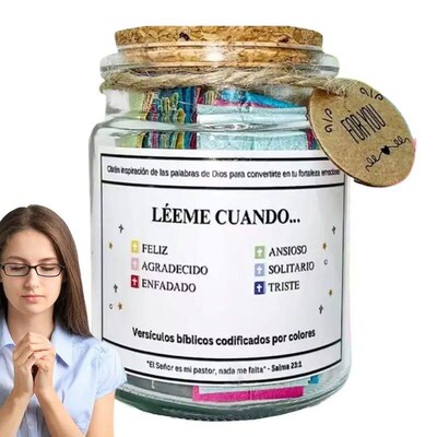 Bible Verse Jar Spanish Scripture Prayer Hope Bible Verse Ja