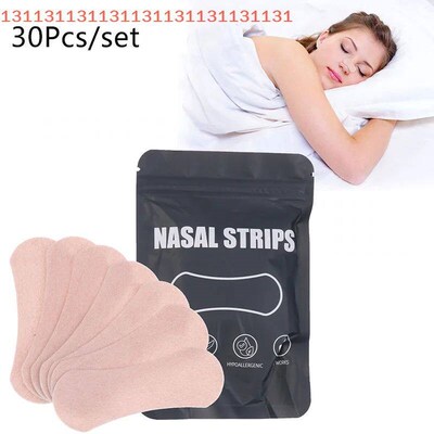 30PCS Breath Nasal Strips Relieve Nasal Congestion Anti-Snor